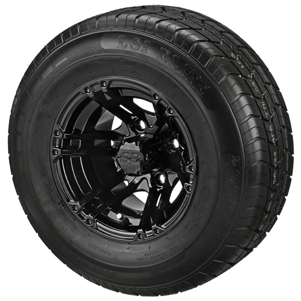 LSI 10" Yukon Gloss Black Wheel and Low Profile Tire Combo - RM Cart
