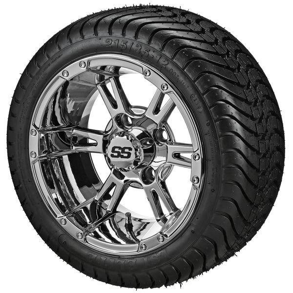 LSI 12" Raptor Mirror Wheel and Low Profile Tire Combo - RM Cart